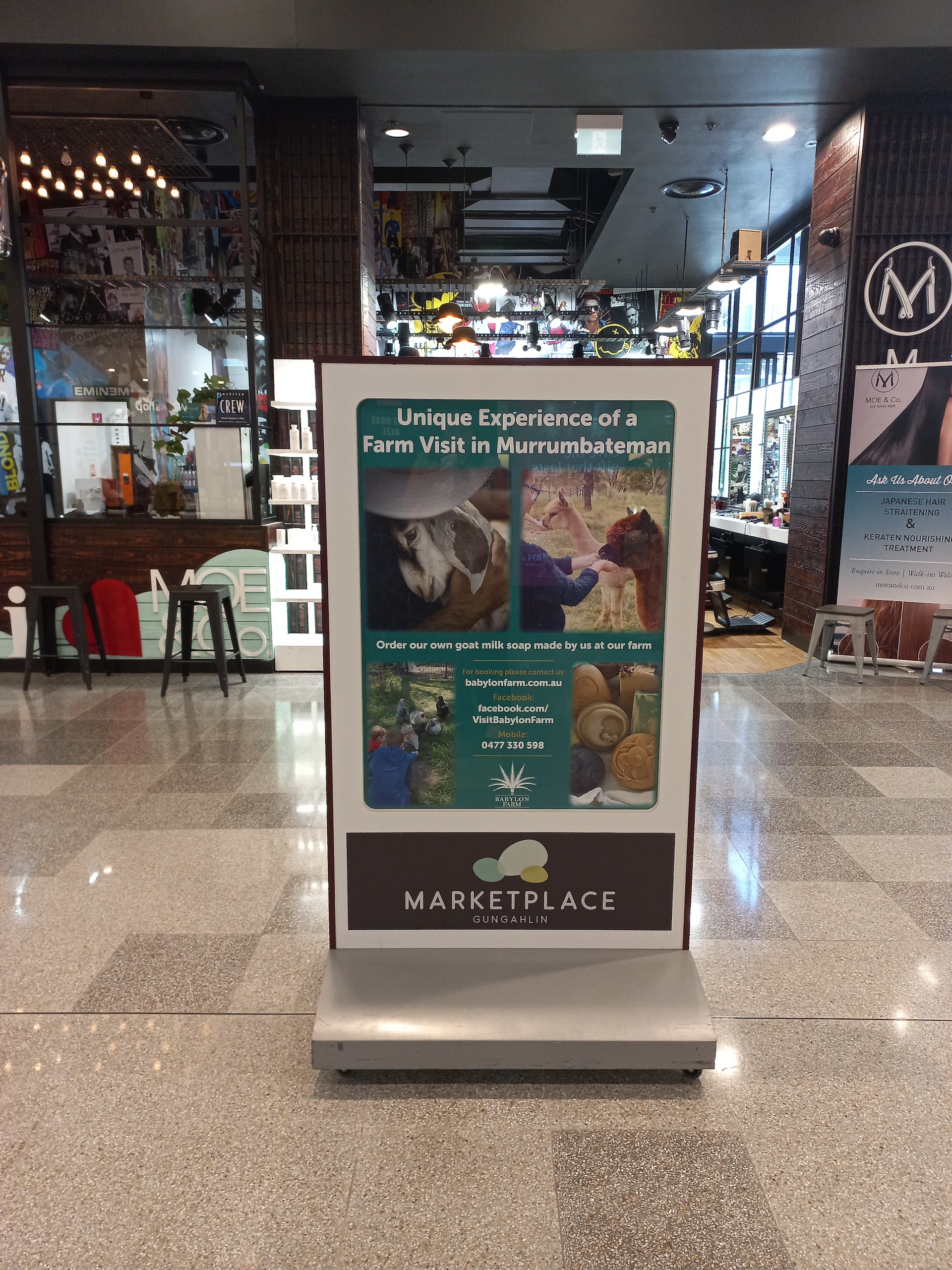 Mall posters - Marketplace Gungahlin